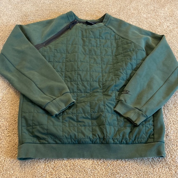 Nike | Jackets & Coats | Nike Tech Pack Quilted Crewneck Sweatshirt ...